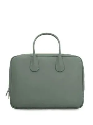 VALEXTRA My Logo Laptop Bag - Green