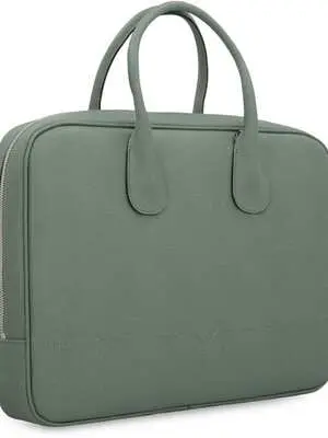 VALEXTRA My Logo Laptop Bag - Green