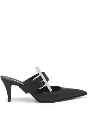 Alexander McQueen 70mm Francisco Leather Mules