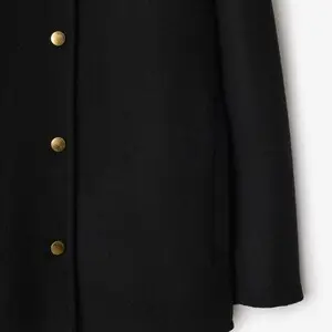 Burberry Wool Overshirt - Black/sand Beige