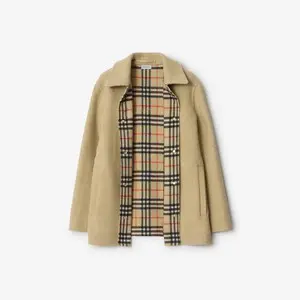 Burberry Wool Overshirt - Sand Beige