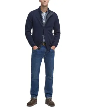 Barbour Elbow Patch Wool Cardigan
