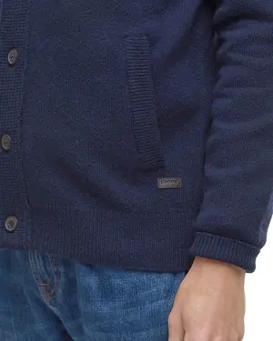 Barbour Elbow Patch Wool Cardigan