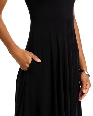 Aqua Knit Sleeveless Midi Dress