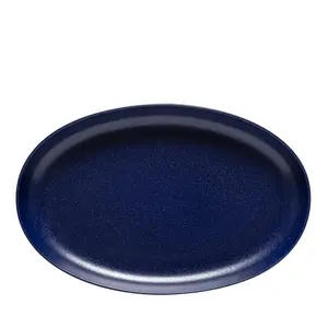 COSTA NOVA Pacifica 13 Oval Stoneware Platter - Blueberry
