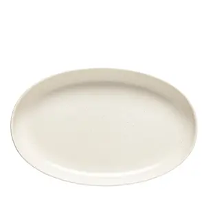 COSTA NOVA Pacifica 13 Oval Stoneware Platter - Vanilla