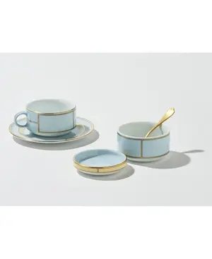 GINORI 1735 Colonna Diva Fruit Bowl - Celeste