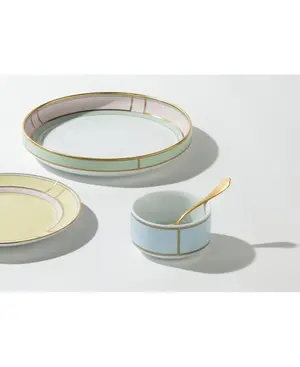 GINORI 1735 Colonna Diva Fruit Bowl - Celeste