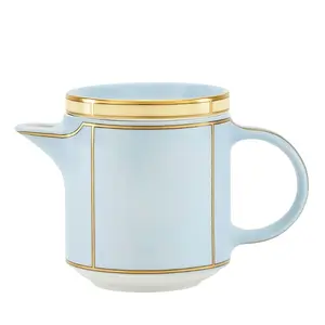 GINORI 1735 Colonna Coffee Pot With Cover - Celeste