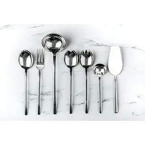 MEPRA Due 7 Piece Serving Set Ice Stainless