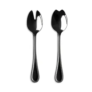 MEPRA Perla Shiny Stainless Steel Salad Serving Set - Silver