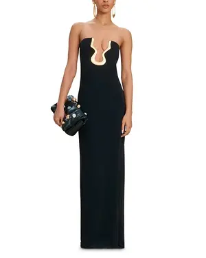 Cult Gaia Abril Evening Gown - Black