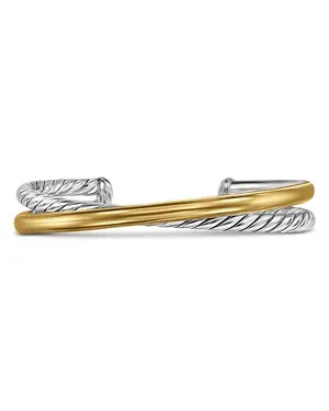 David Yurman Crossover Cuff Bracelet - Silver/gold