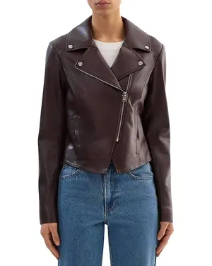 LAMARQUE Pascale Faux Leather Moto Jacket - Vamp