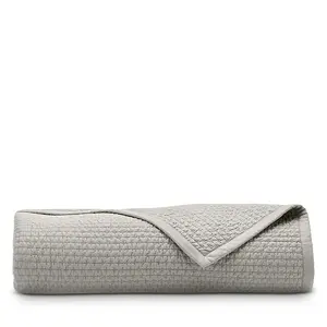 BOLL & BRANCH Signature Textured Stitch Quilt, Twin - Pewter
