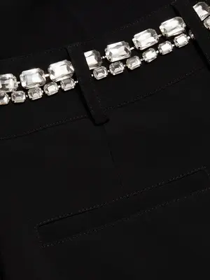 Cinq À Sept Genna Crystal-embellished Wide-leg Pants