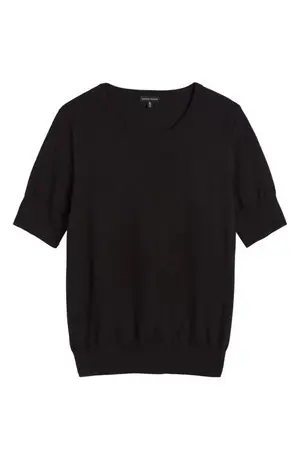 Universal Standard Rosie Short Sleeve Sweater - Black