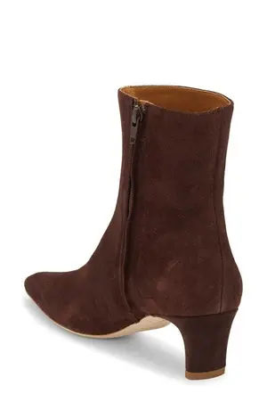 Staud Wally Ankle Boots - Espresso Distressed