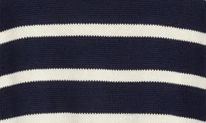 Vineyard Vines Stripe Roll Neck Cotton Sweater