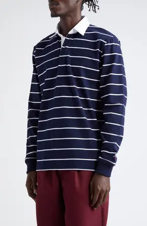 NOAH Classic Stripe Rugby Shirt