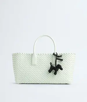 Bottega Veneta Leather Dog Charm - Black