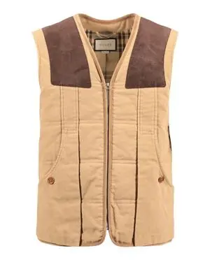 Gucci Moleskin Suede Detailed Vest