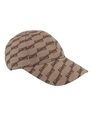 Balenciaga Bb Monogram Baseball Cap - Beige