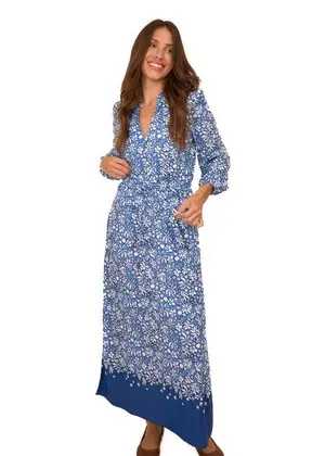 CABANA LIFE Button Down Maxi Dress - Tahoe