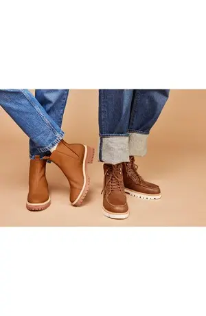 Toms Palomar Moc Toe Boots - Tan