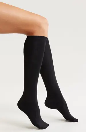 Nordstrom Knee High Socks - Black