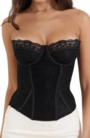 MISTRESS ROCKS Lace Underwire Corset