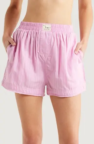 Free People Boxer Shorts - Pink Combo