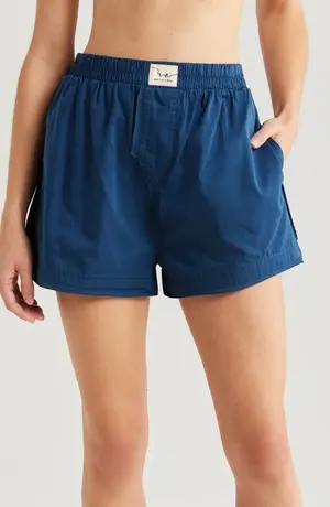 Free People Boxer Shorts - Poseidon