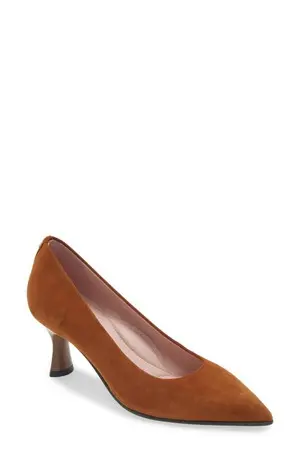Naot Margot Pointed Toe Pump - Brown Suede