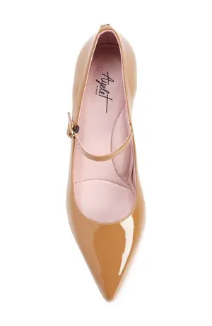 Naot Penny Pointed Toe Pump - Camel Classic Patent