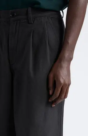 NOAH Double Pleat Cotton Pants