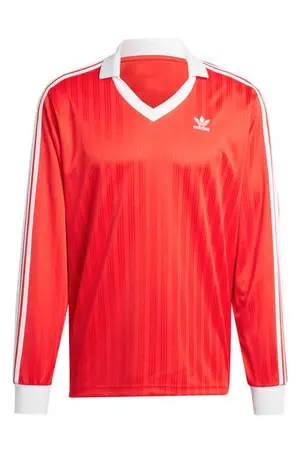Adidas Adicolor Piqué Long Sleeve Soccer T-shirt