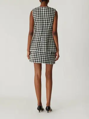 Rebecca Taylor Philippa Check Button-front Vest