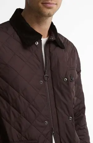 Barbour Hornby Quilted Jacket - Black Oak