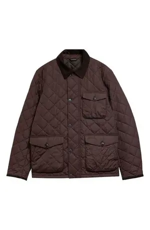 Barbour Hornby Quilted Jacket - Black Oak