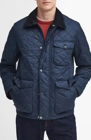 Barbour Hornby Quilted Jacket - Navy
