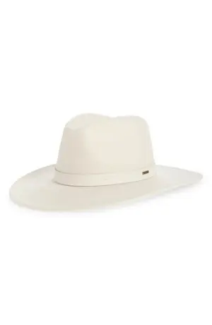 Brixton Harper Felted Wool Fedora - Dove/ Dove