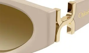 Chloé 52mm Cat Eye Sunglasses - Ivory