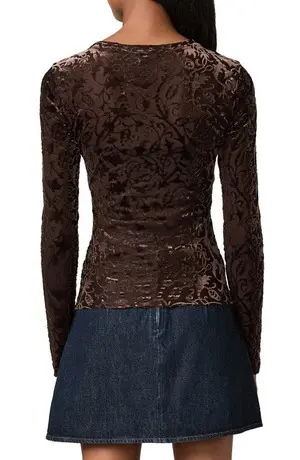 Paige Chelle Burnout Velvet Top