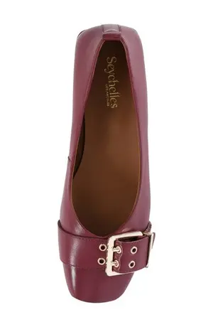 Seychelles Cambridge Leather Pumps - Burgundy Leather