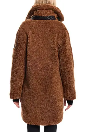 Sam. Faux Shearling Coat - Teddi