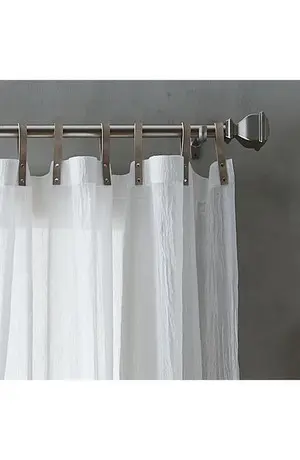 Dkny City Breeze Set Of 2 Faux Leather Tab Curtain Panels