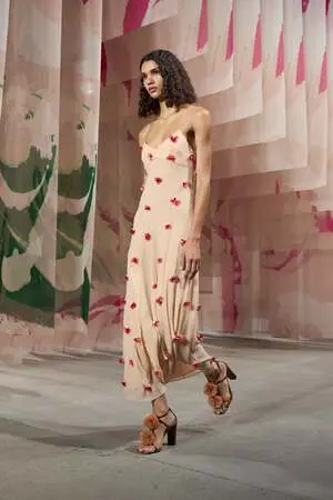 Ulla Johnson Eve Silk Georgette Midi Dress