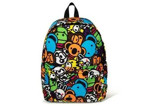 A BATHING APE Milo All Safari Medium Backpack - Multicolor