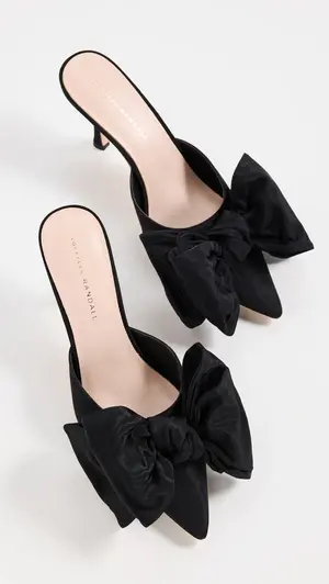 LOEFFLER RANDALL Margot Bow Mules - Black